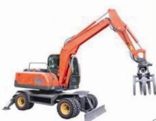 中国 8.68トンのミニホイール掘削機 R390 電動システム 集中制御を採用 販売のため