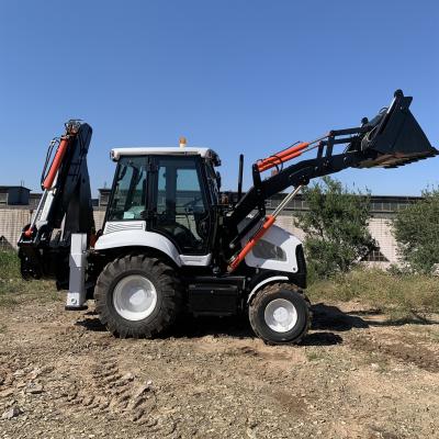 Cina Piccolo caricatore EPA Motor Wheel Loader Mini Excavator Backhoe Loader 4X4 Backhoe Loader in vendita