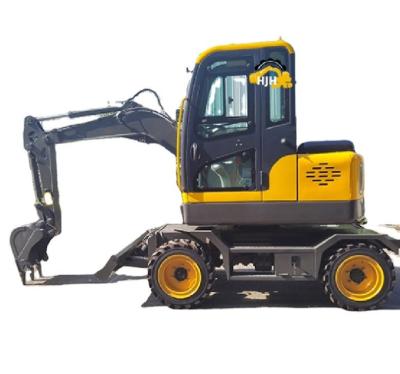 Cina 3.7 tonnellate PW45-9 Escavatore a ruote con HJH Valvola idraulica e raffreddamento ad acqua in vendita