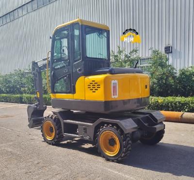 China 3.7 ton Wielgraver PW45-9 met een maximale graafhoogte van 3275 en een vermogen van 10,6 kW Te koop