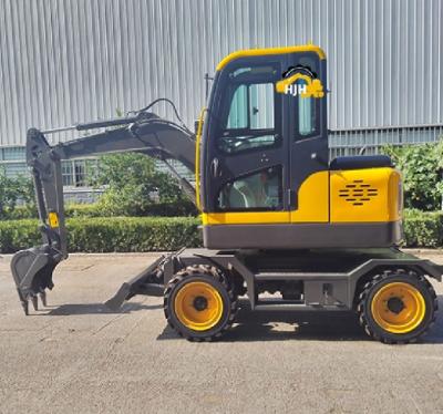 China 3.7 ton Wielgraver PW45-9 met een maximale graafhoogte van 3275 en een vermogen van 10,6 kW Te koop