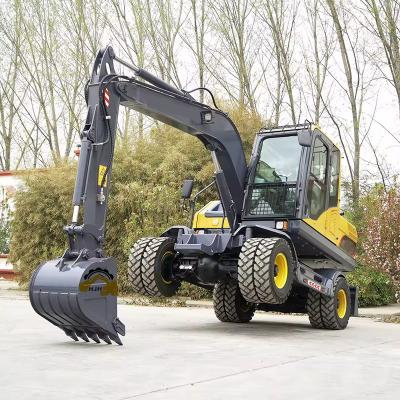China 3.7 ton Wielgraver PW45-9 met een maximale graafhoogte van 3275 en een vermogen van 10,6 kW Te koop