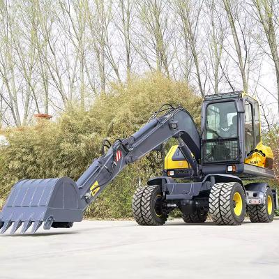 China 3.7 ton Wielgraver PW45-9 met een maximale graafhoogte van 3275 en een vermogen van 10,6 kW Te koop
