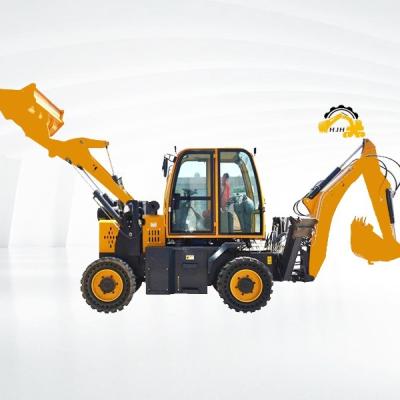Cina EPA Backhoe Loader con materiali ad alta resistenza e raffreddamento ad aria 7 tonnellate trattore compatto in vendita