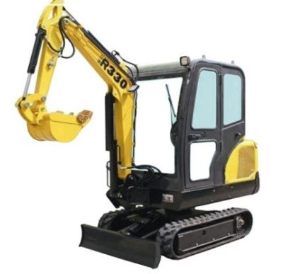 China 2.5 Ton Mini Excavator R330 com cabine e 0-2.0km/h Velocidade nominal em HJH bomba hidráulica à venda