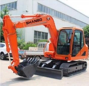 Cina Mini 9 tonnellate escavatore a trascinamento SH90 HJH cilindro idraulico profondità massima di scavo 3380mm in vendita