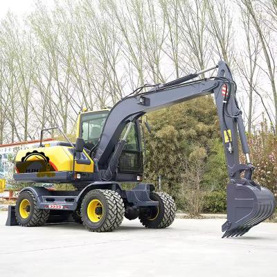 Cina 7 tonnellate escavatore ruota scavatore macchine di ingegneria facile funzionamento e motore originale in vendita