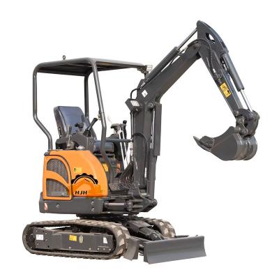 Cina Mini Escavatore 1,5 tonnellate Escavatore Crawler Escavatore Altezza massima di scavo 2490mm in vendita