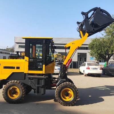 China 2ton One Piece Frame Wheel Loader with CE/Euro 5 Engine Multiple Attachments in Yellow for sale