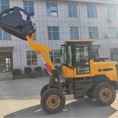 China 2ton One Piece Frame Wheel Loader with CE/Euro 5 Engine Multiple Attachments in Yellow for sale