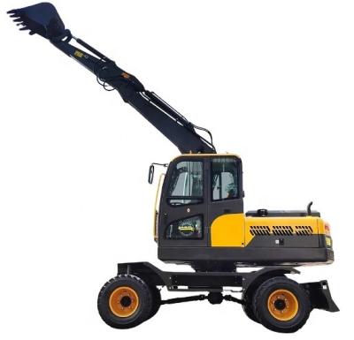 China Max.graafradius 6590MM 6Ton 7Ton graafwielgraver met een hoog draagvermogen Te koop