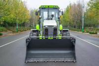 China Hydrostatic Transmission AM30-25 Backhoe Loader 6450mm Front Loader Backhoe with Air Cooling for sale