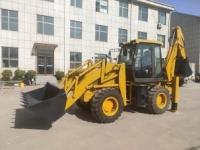 China Hydrostatic Transmission AM30-25 Backhoe Loader 6450mm Front Loader Backhoe with Air Cooling for sale
