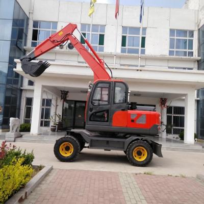 Cina Corea Valvola idraulica Komamax PW85-9 Escavatore 6-8 tonnellate Escavatore a ruote Grande trattore in vendita
