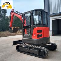China Komamax 3 Ton Mini Excavator 0.08m3 Bucket 18.2kw Engine Compact Construction Digger for sale