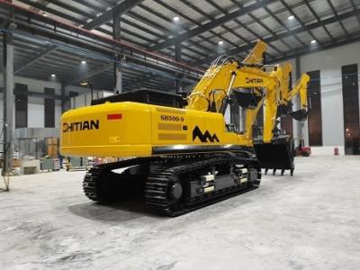 Cina 0.6m3 Capacità del secchio SH500-9 Escavatore a ruote per operazioni di costruzione fluide in vendita
