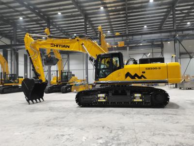 Cina 0.6m3 Capacità del secchio SH500-9 Escavatore a ruote per operazioni di costruzione fluide in vendita