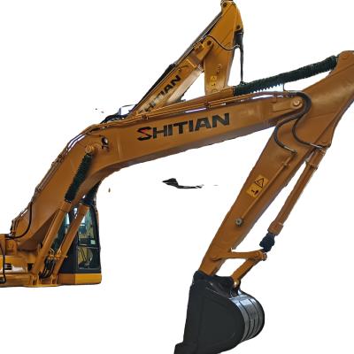 China SH215-10 21300KG Graafmachine Crawler Rotary Telescopic Digger met 6620 mm graafdiepte Te koop