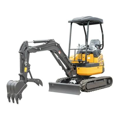 China Mini Excavators 1.6 Ton Prices With Cab and JF Hydraulic Pump Compact Digger for sale