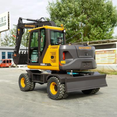 中国 XN85 XN90 PW85 PW90 PW150 8.5Ton 9Ton サポート脚と 46.3 kw のホイール掘削機 販売のため