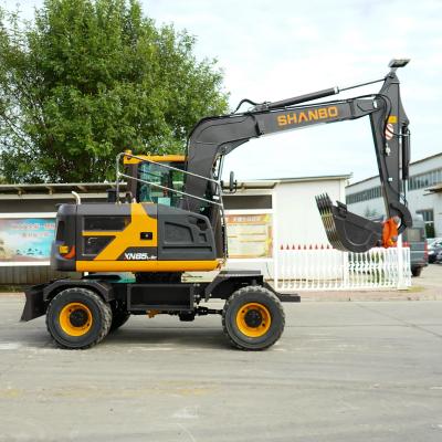 中国 XN85 XN90 PW85 PW90 PW150 8.5Ton 9Ton サポート脚と 46.3 kw のホイール掘削機 販売のため