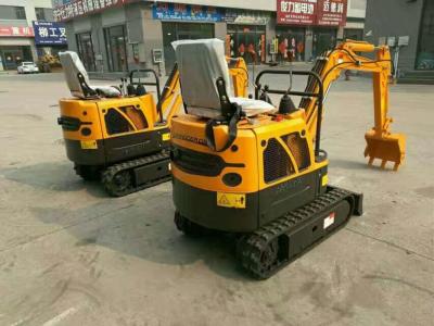 China 1 Ton Yollow R308 Mini Wheel Excavator Small Digger with Original Hydraulic Pump for sale