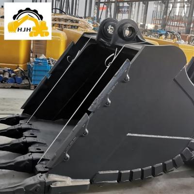 China Heavy Duty 20t 30t Rock Excavator Digging Bucket for Mining and Quarry Operations for sale