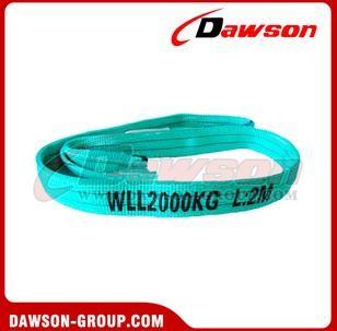 China WLL 2 Ton Polyester Webbing Slings for lifting for sale