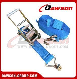 China 8000kg x 10m Ratchet Tie Down Straps EN12195-2    for lifting for sale