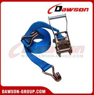 China 5000kg x 20m Ratchet Tie Down Straps EN12195-2   for lifting for sale