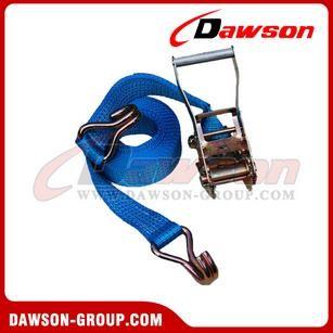 China 5000kg x 8m Ratchet Tie Down Straps EN12195-2  for lifting for sale