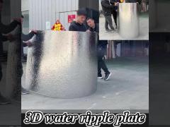 고급 방수 3d 물 물 파동 벽 보드 PVC 내부 벽 패널 호텔