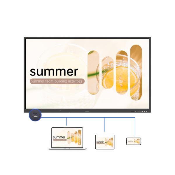 Quality 65-Inch Smart Android Interactive Panel Whiteboard Type with OPS Computer for for sale