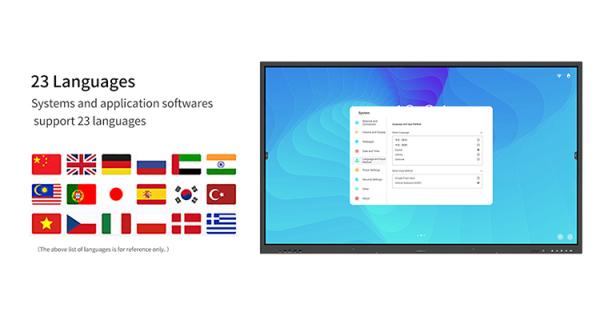 Quality 75 Inch Digital Interactive LED Smart Board for Education 86/98/110 Inch for sale