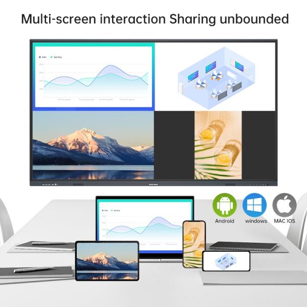 Quality 86 Inch Digital Interactive LCD Smart Board Classroom Education 75/98/110 Inch for sale