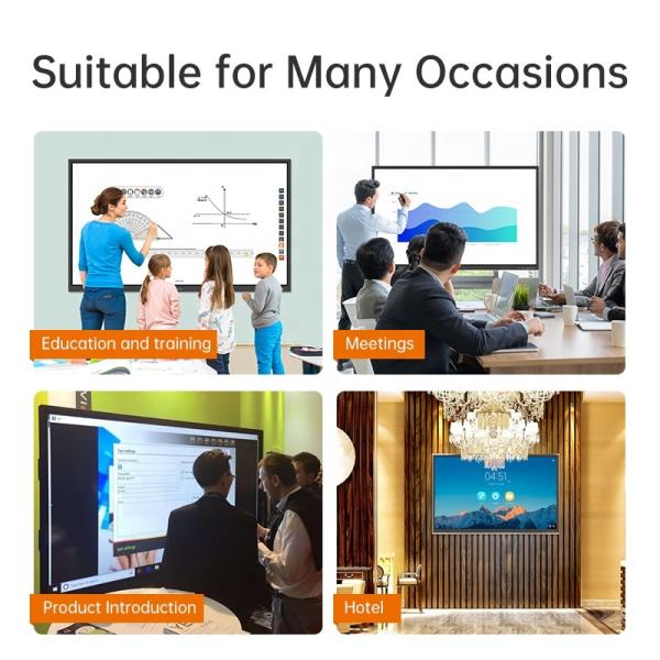 Quality E6 75'' Interactive Flat Panel 86 Inch for Education Interactive Multi Touch for sale