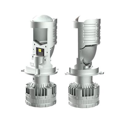 China 8500LM H4 LED Headlight With Lens High Power High Lumen Long Range Focus for sale