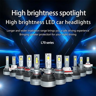 China H7 120W LED Headlamp Stable Output Low Glare Dual Copper Cooling Error Free Upgrade for sale
