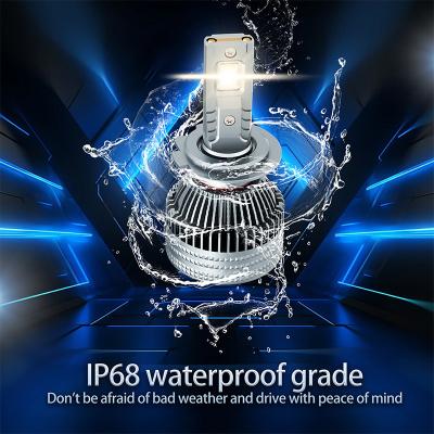 China H7 120W LED Headlamp No Error Upgrade Stable Output Dual Copper Cooling for 12V Cars for sale