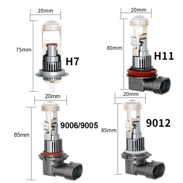 Quality Dual Function LED Projector Headlights 2000LM Mini Led Projector Lens IP67 for sale