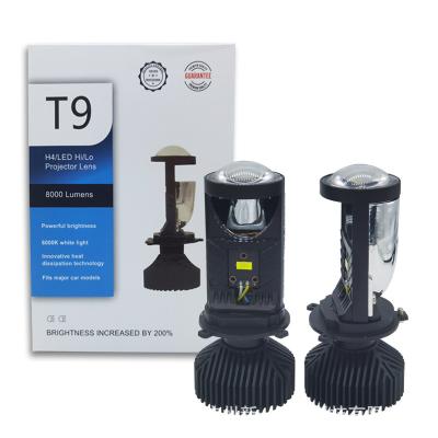 China T9 LED Mini Projector Headlights 6500K IP65 Rating Bulbs For Cars And Bikes for sale