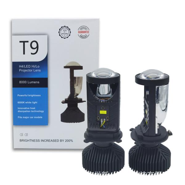 Quality T9 LED Mini Projector Headlights 6500K IP65 Rating Bulbs For Cars And Bikes for sale