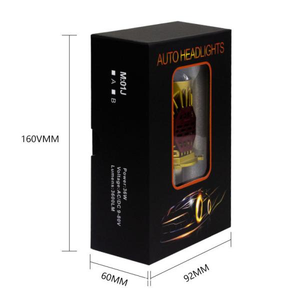 Quality IP67 Waterproof Motorcycle LED Headlight H4 Model 4800LM 45W Custom Brightness for sale