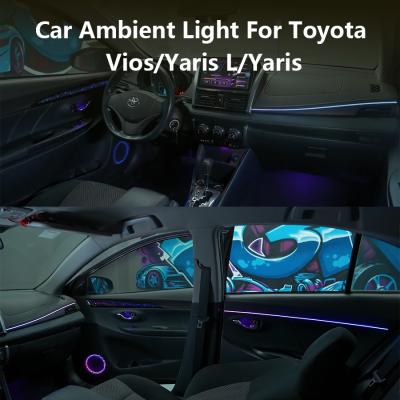 China Toyota 2014–2022 Vios Yaris L Vehicle Specific Ambient LED Interior Light Seven Piece Upgrade Kit for sale
