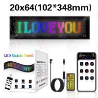 China Bluetooth Controlled Flexible LED Display 60-249 Lumens Scrolling Text for Car Bar School for sale