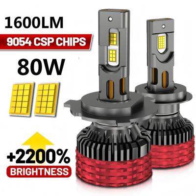 China CF 8000W High Power LED Headlight Bulbs with 6000K White Light and CSP LED Chips for Cars Trucks SUVs for sale