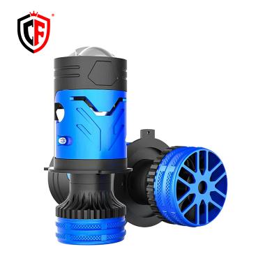 China Dual LED EYE Lens Motorcycle Headlights with Direct Beam Motorbike Accessories for sale