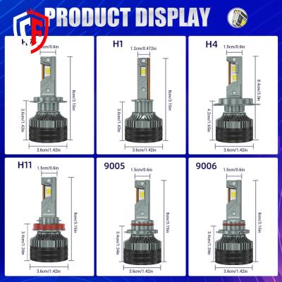 China T80 120W 25000 Lumens LED Headlight Bulbs with Triple Copper Tube Cooling for Cars SUVs and Light Trucks for sale