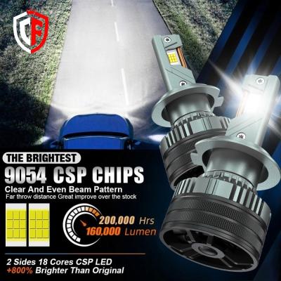 China T80 120W 25000LM LED Headlight Bulbs with Triple Copper Heat Pipe for Cars SUVs and Light Trucks for sale