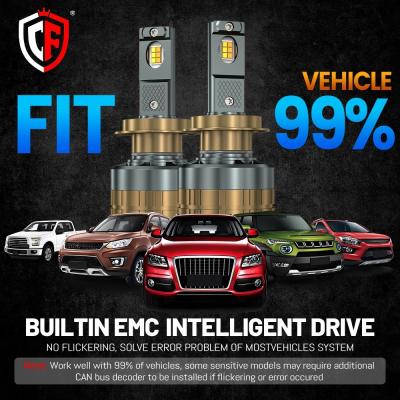 China Universal LED Car Headlamp Bulbs with Canbus No Error RGB Three-Color Flash and Aviation Aluminum Housing for sale